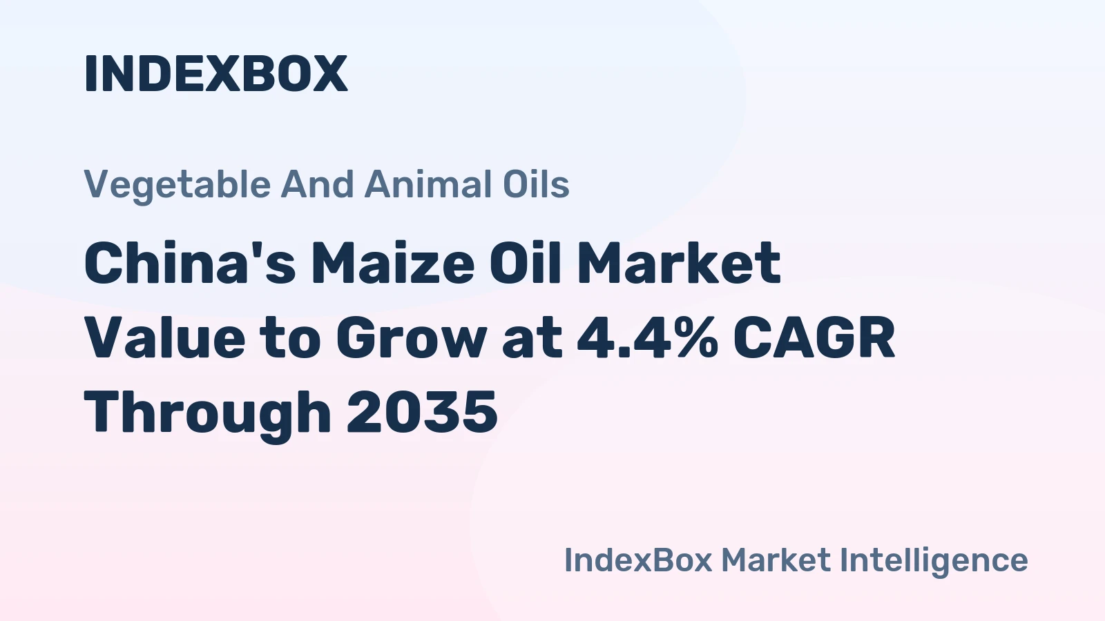China's Maize Oil Market Value to Grow at 4.4% CAGR Through 2035
