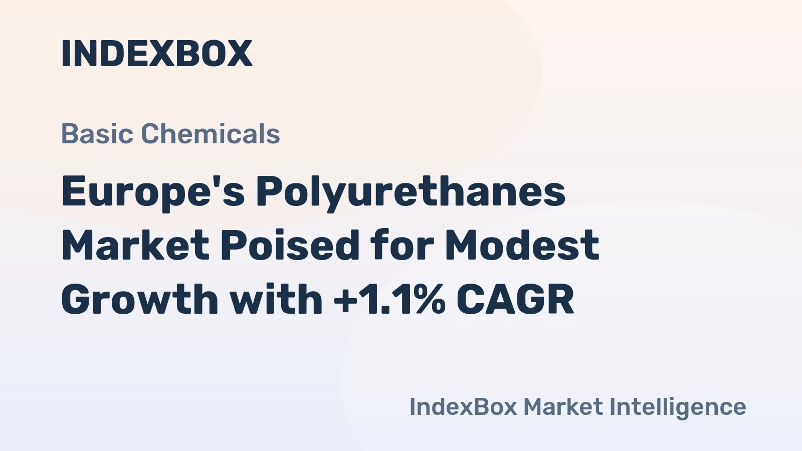 Europe's Polyurethanes Market Poised for Modest Growth with +1.1% CAGR