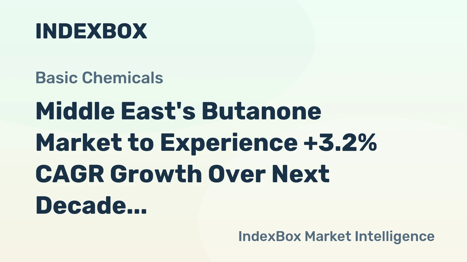 Middle East's Butanone Market to Experience +3.2% CAGR Growth Over Next Decade