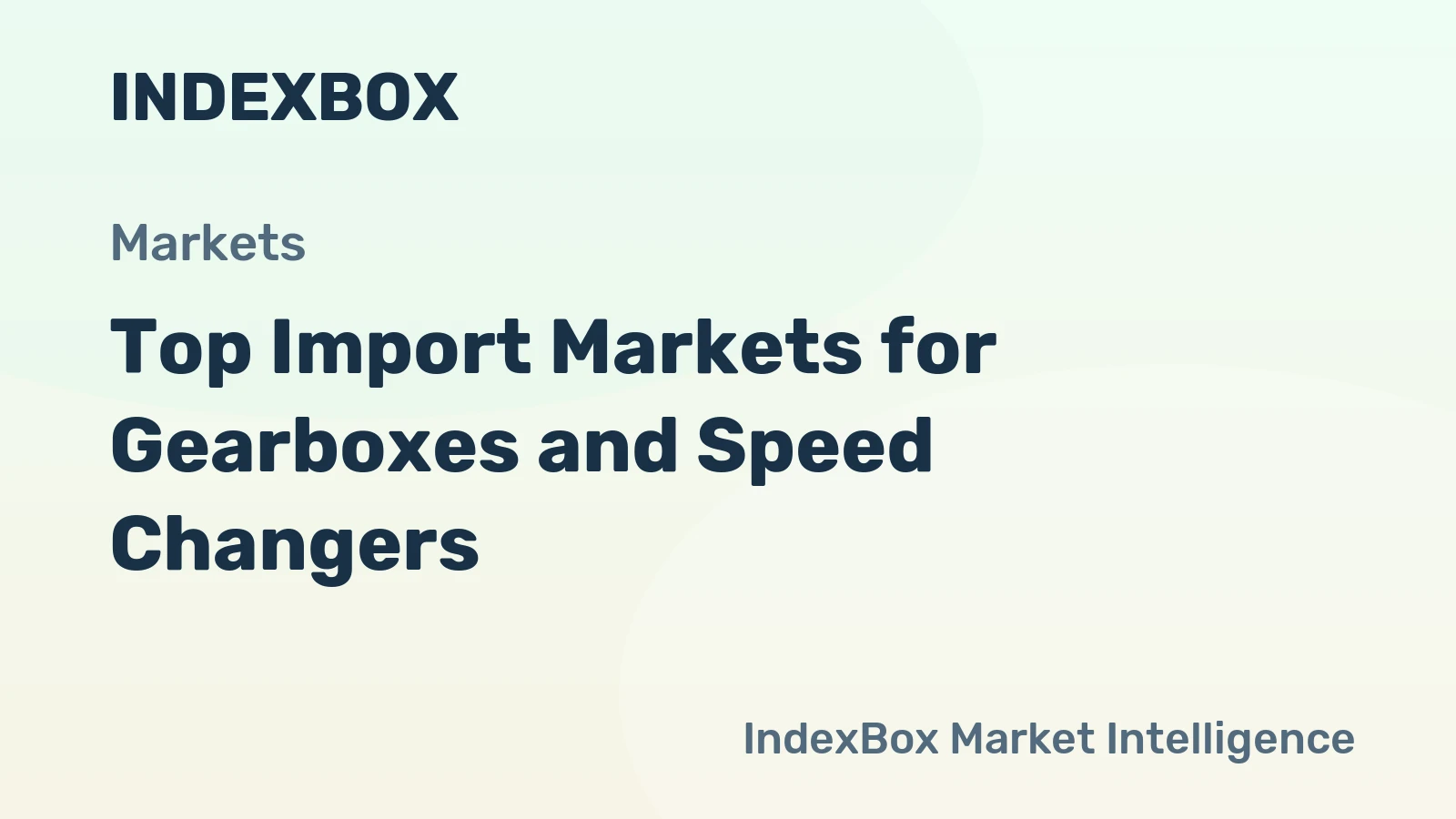 Top Import Markets for Gearboxes and Speed Changers