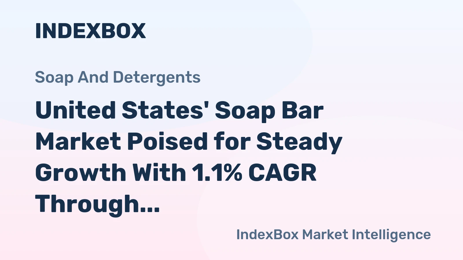 United States' Soap Bar Market Poised for Steady Growth With 1.1% CAGR Through 2035