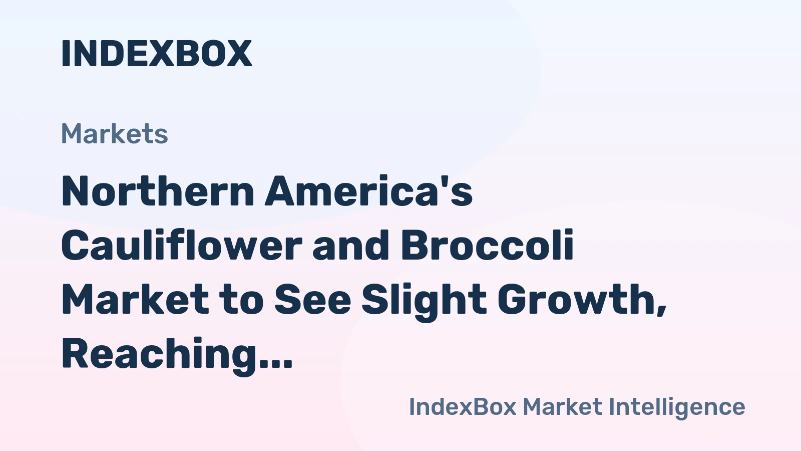 Northern America's Cauliflower and Broccoli Market to See Slight Growth, Reaching 1.4M Tons and $2.2B by 2035