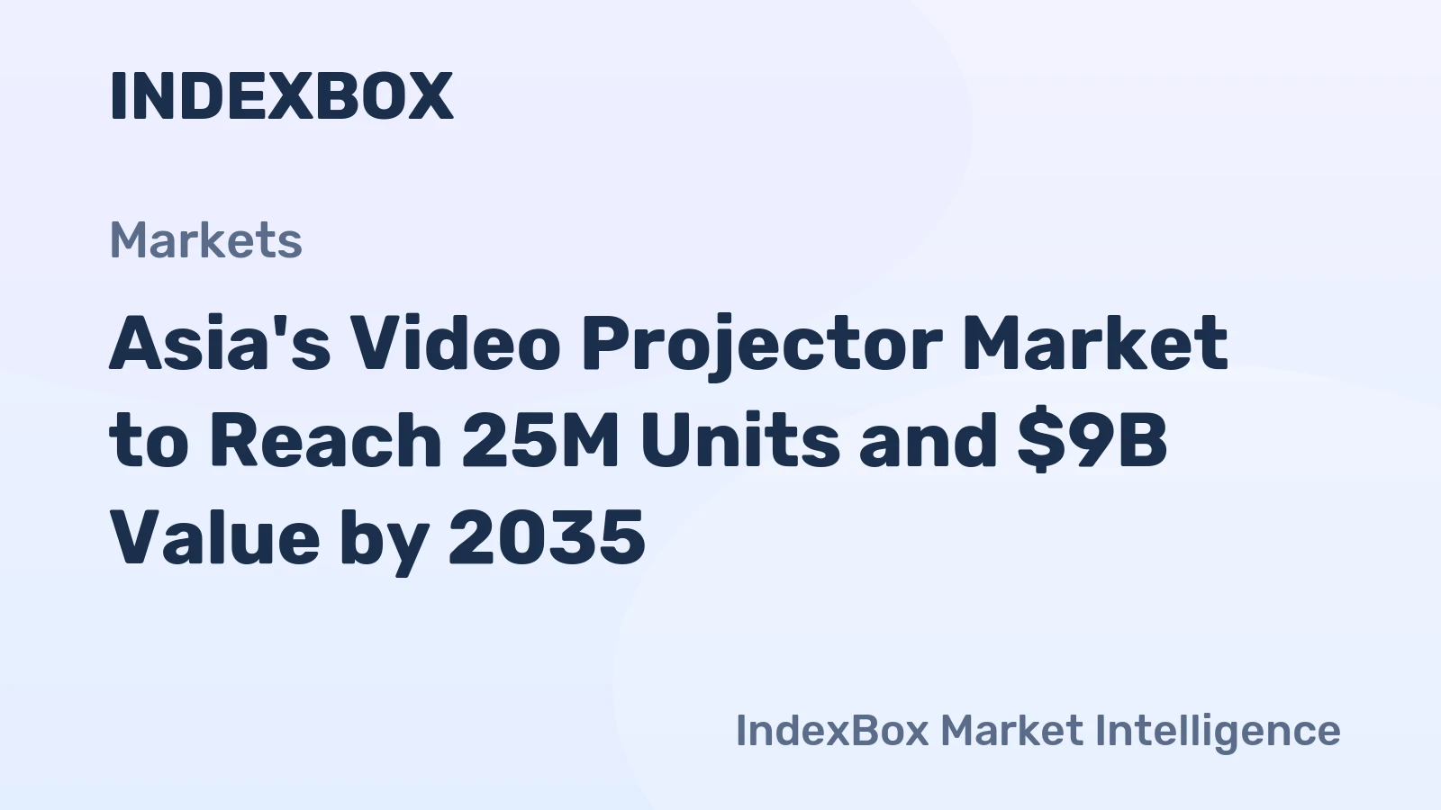 Asia's Video Projector Market to Reach 25M Units and $9B Value by 2035