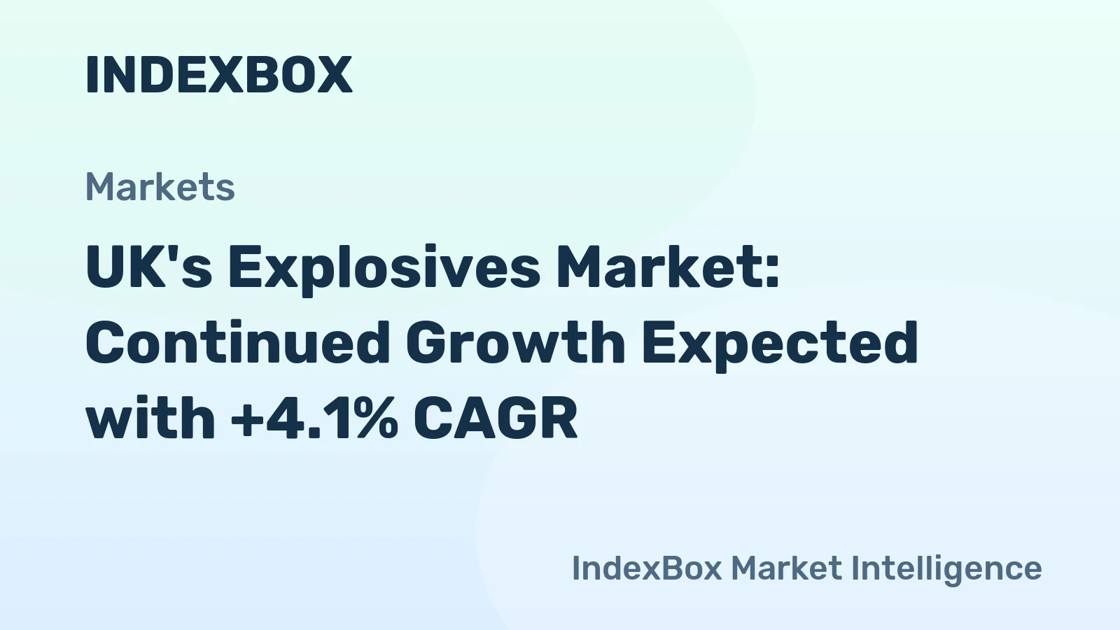 UK's Explosives Market: Continued Growth Expected with +4.1% CAGR