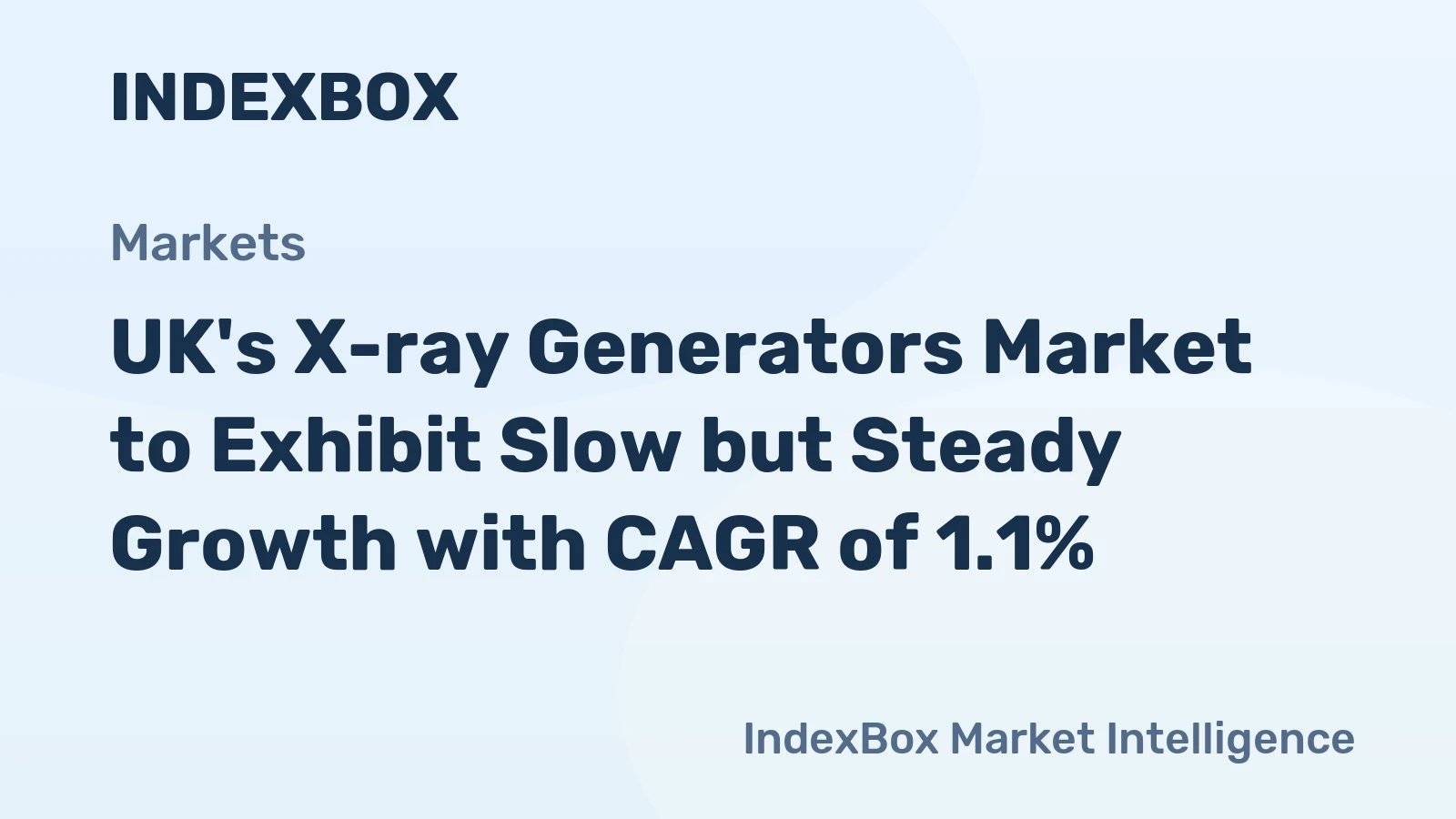 UK's X-ray Generators Market to Exhibit Slow but Steady Growth with CAGR of 1.1%