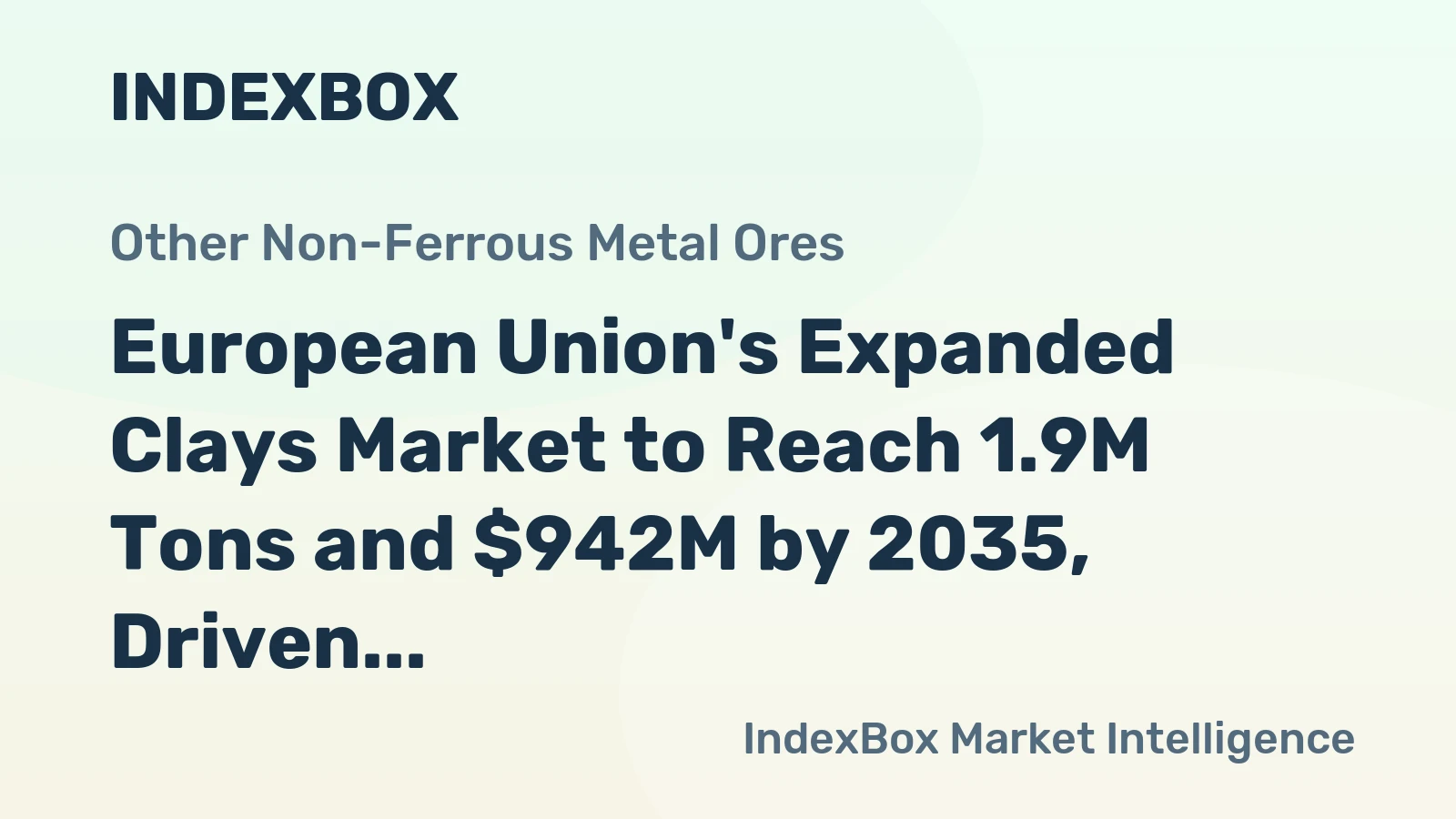 European Union's Expanded Clays Market to Reach 1.9M Tons and $942M by 2035, Driven by Rising Demand