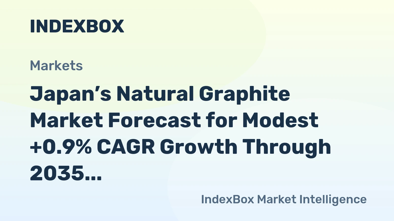 Japan’s Natural Graphite Market Forecast for Modest +0.9% CAGR Growth Through 2035