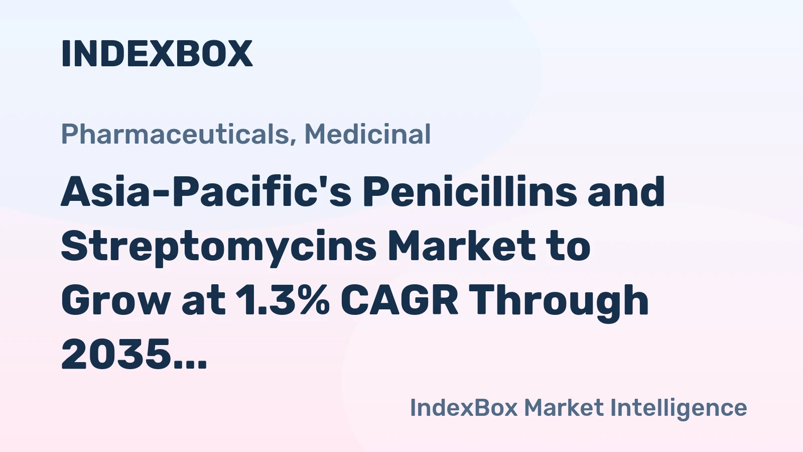 Asia-Pacific's Penicillins and Streptomycins Market to Grow at 1.3% CAGR Through 2035