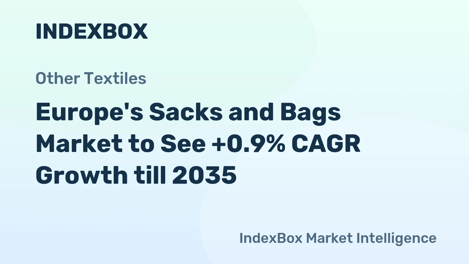 Europe's Sacks and Bags Market to See +0.9% CAGR Growth till 2035