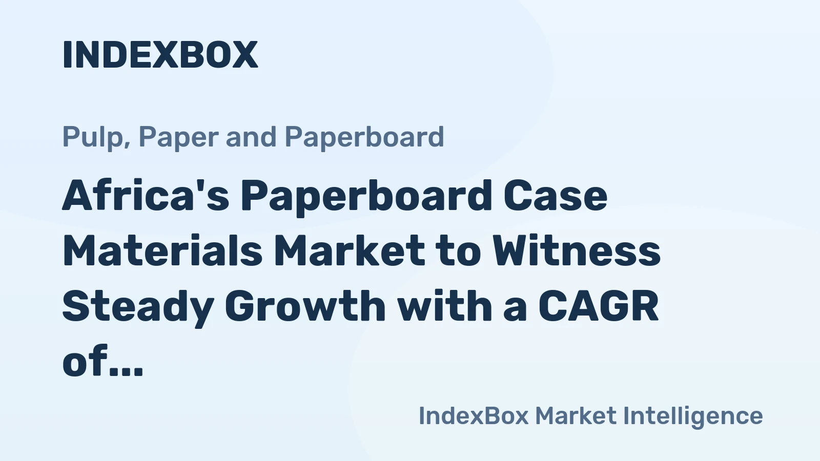 Africa's Paperboard Case Materials Market to Witness Steady Growth with a CAGR of +0.5% from 2024 to 2035