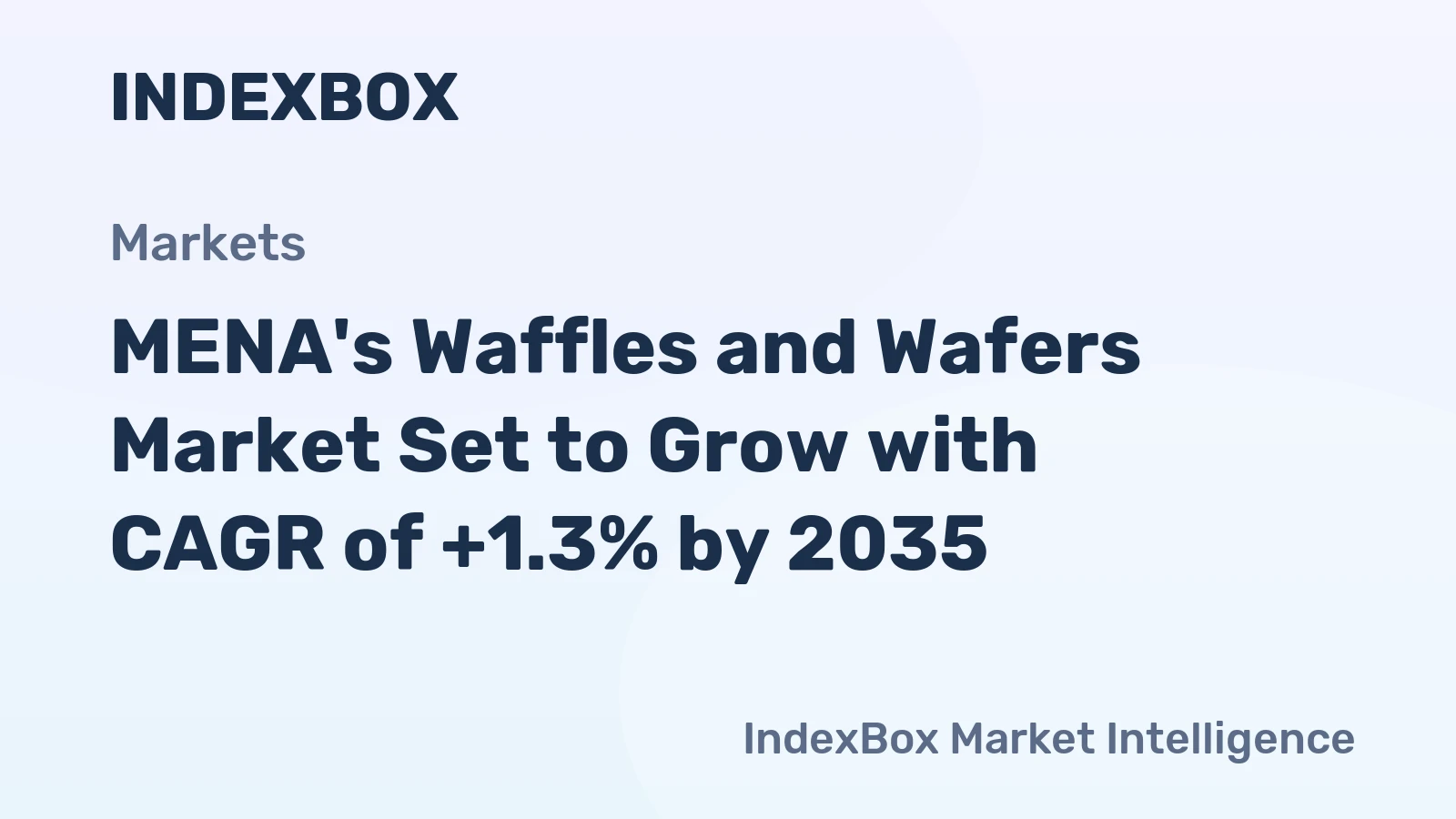 MENA's Waffles and Wafers Market Set to Grow with CAGR of +1.3% by 2035