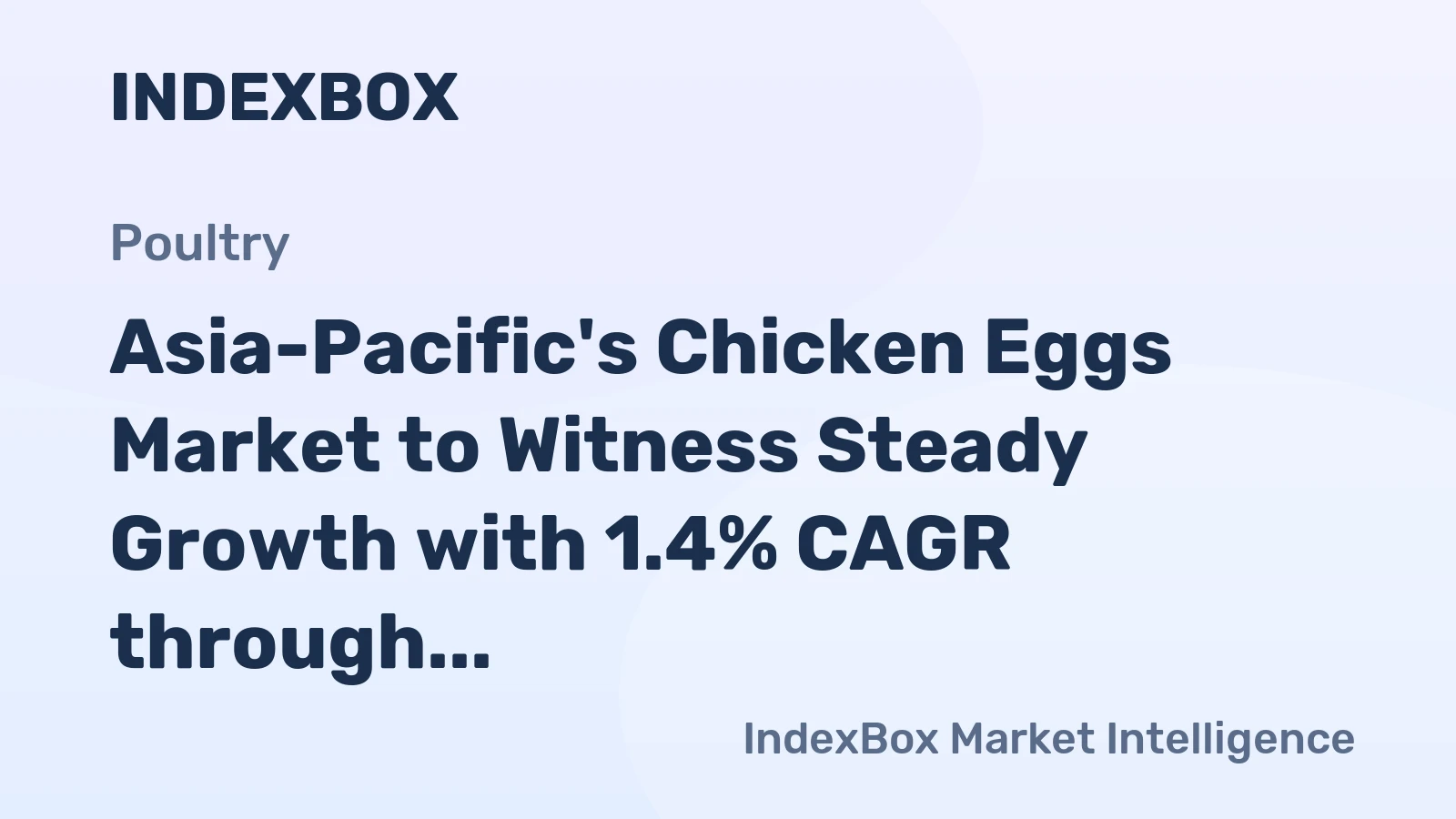 Asia-Pacific's Chicken Eggs Market to Witness Steady Growth with 1.4% CAGR through 2035, Reaching $129.3B in Value