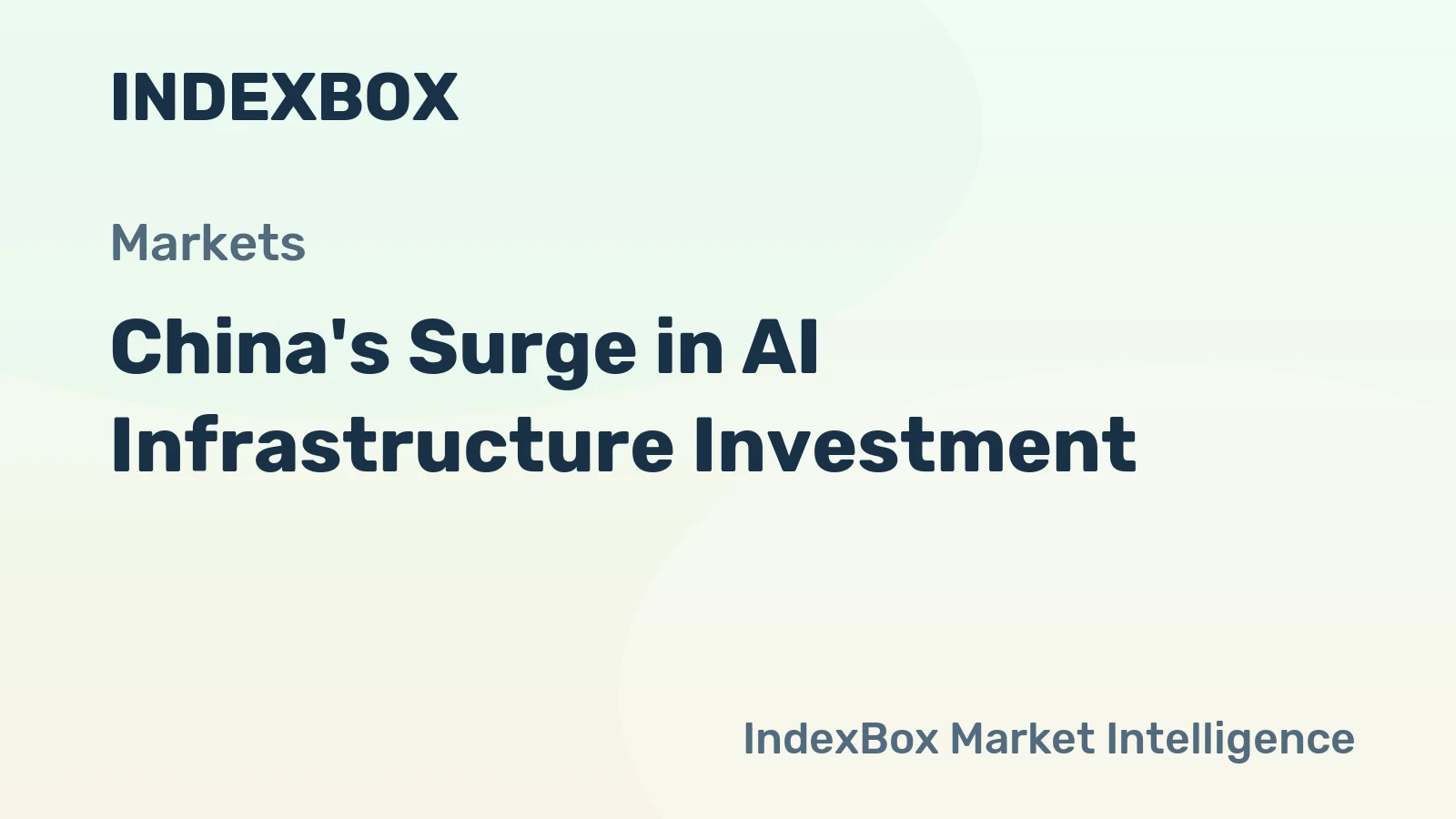 China's Surge in AI Infrastructure Investment