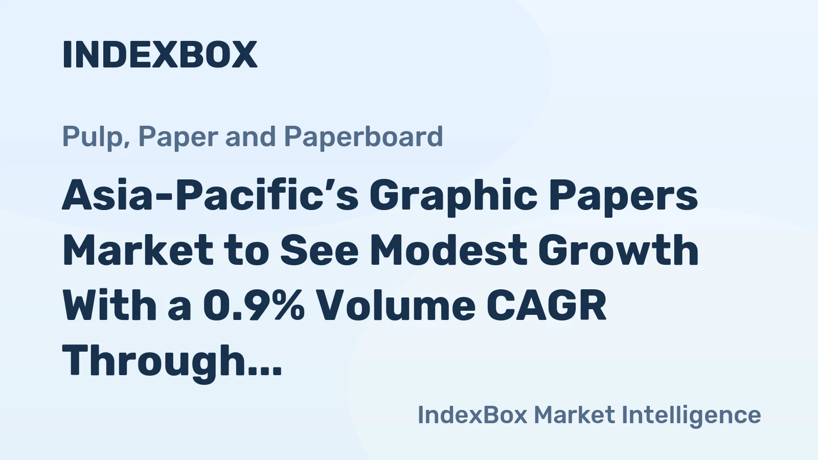 Asia-Pacific’s Graphic Papers Market to See Modest Growth With a 0.9% Volume CAGR Through 2035