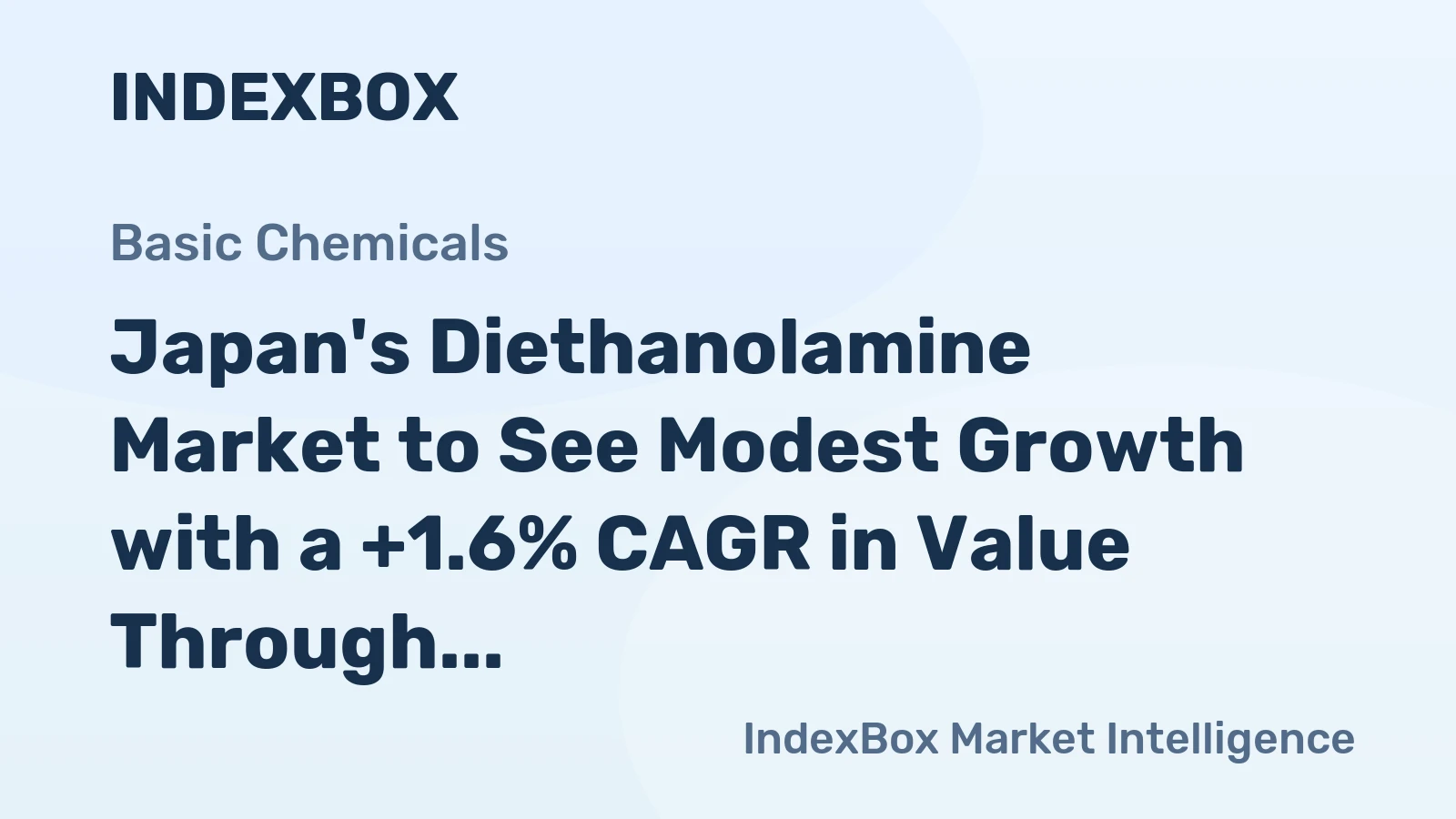 Japan's Diethanolamine Market to See Modest Growth with a +1.6% CAGR in Value Through 2035