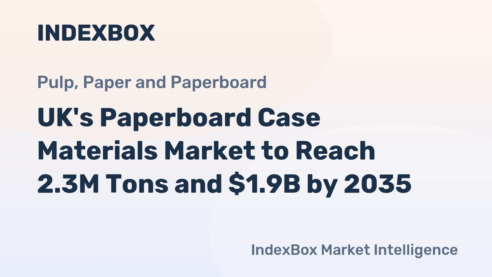 UK's Paperboard Case Materials Market to Reach 2.3M Tons and $1.9B by 2035
