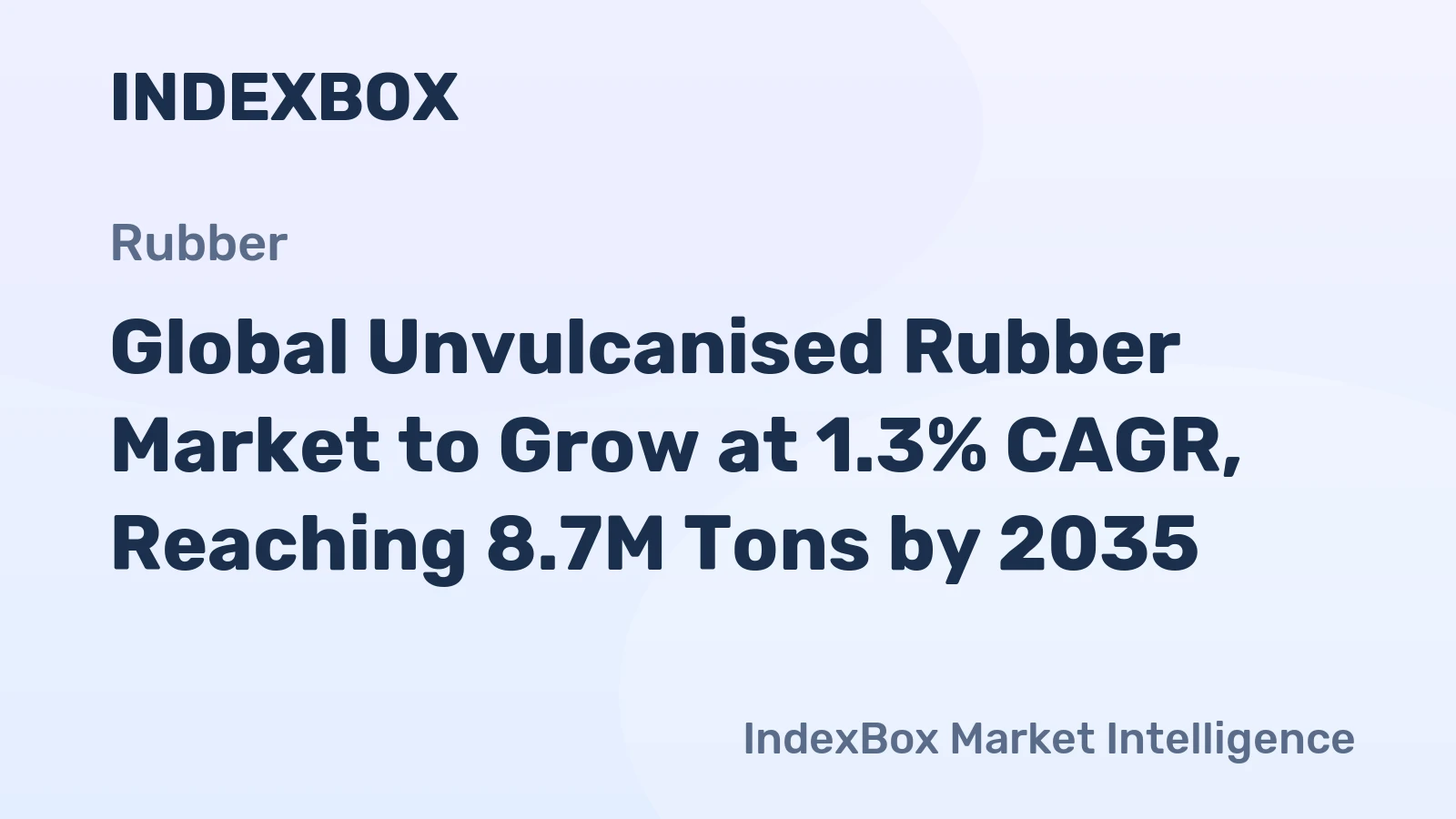 Global Unvulcanised Rubber Market to Grow at 1.3% CAGR, Reaching 8.7M Tons by 2035