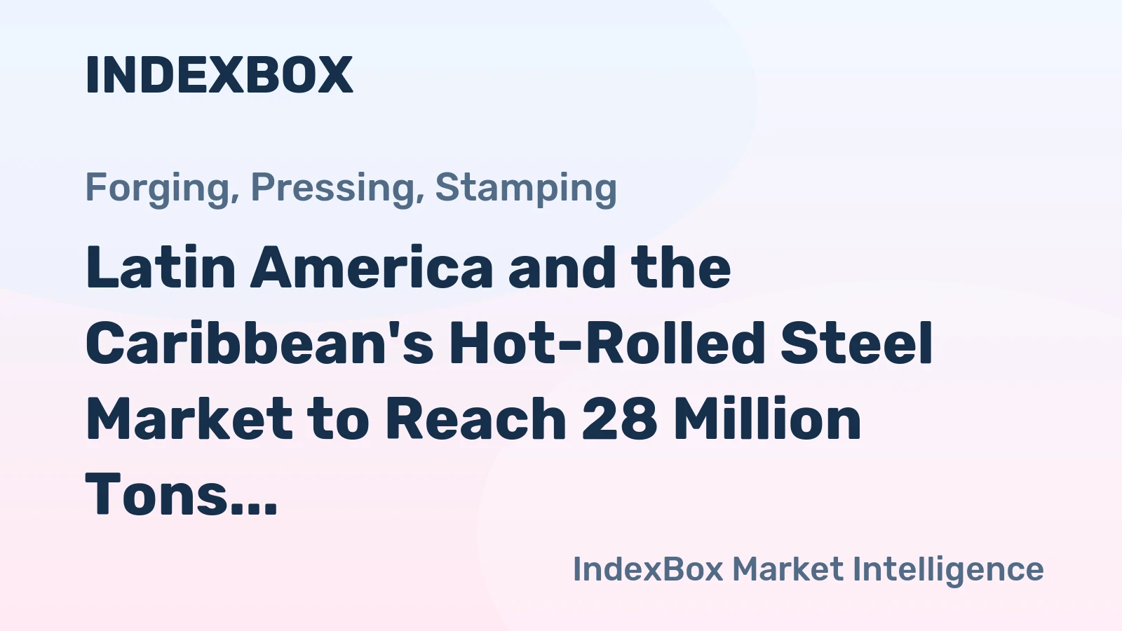 Latin America and the Caribbean's Hot-Rolled Steel Market to Reach 28 Million Tons and $27.2 Billion by 2035