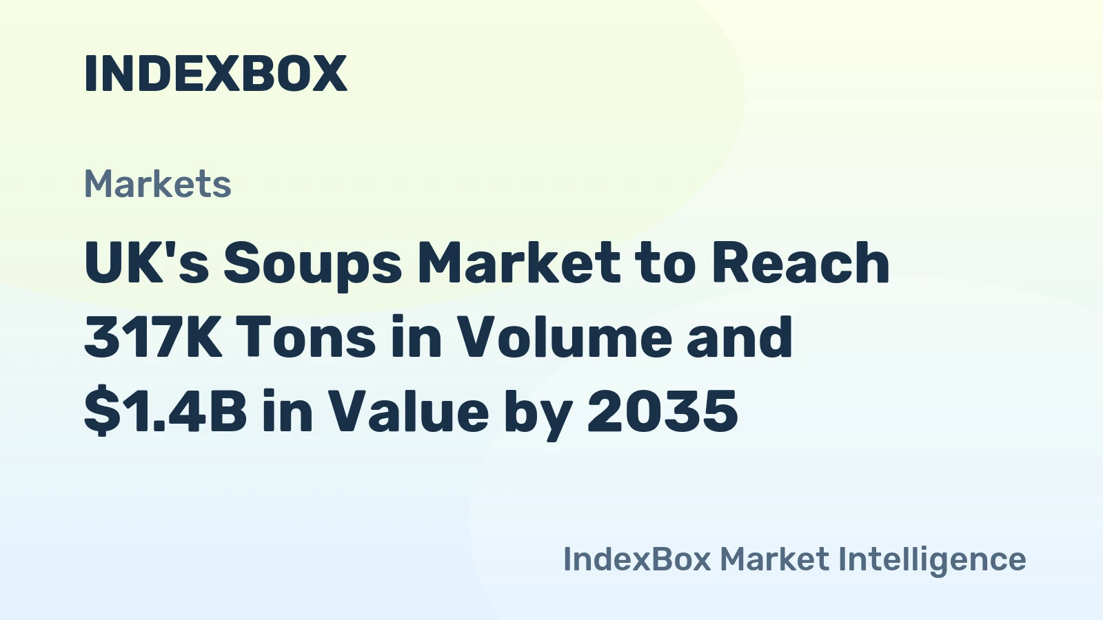 UK's Soups Market to Reach 317K Tons in Volume and $1.4B in Value by 2035