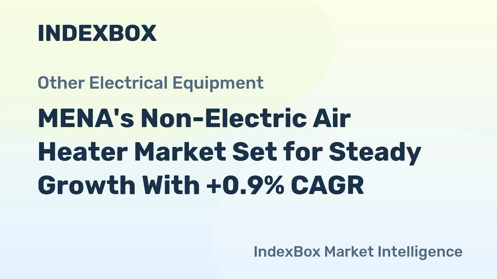 MENA's Non-Electric Air Heater Market Set for Steady Growth With +0.9% CAGR