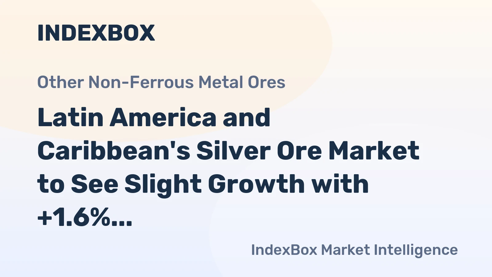 Latin America and Caribbean's Silver Ore Market to See Slight Growth with +1.6% CAGR Over Next Decade