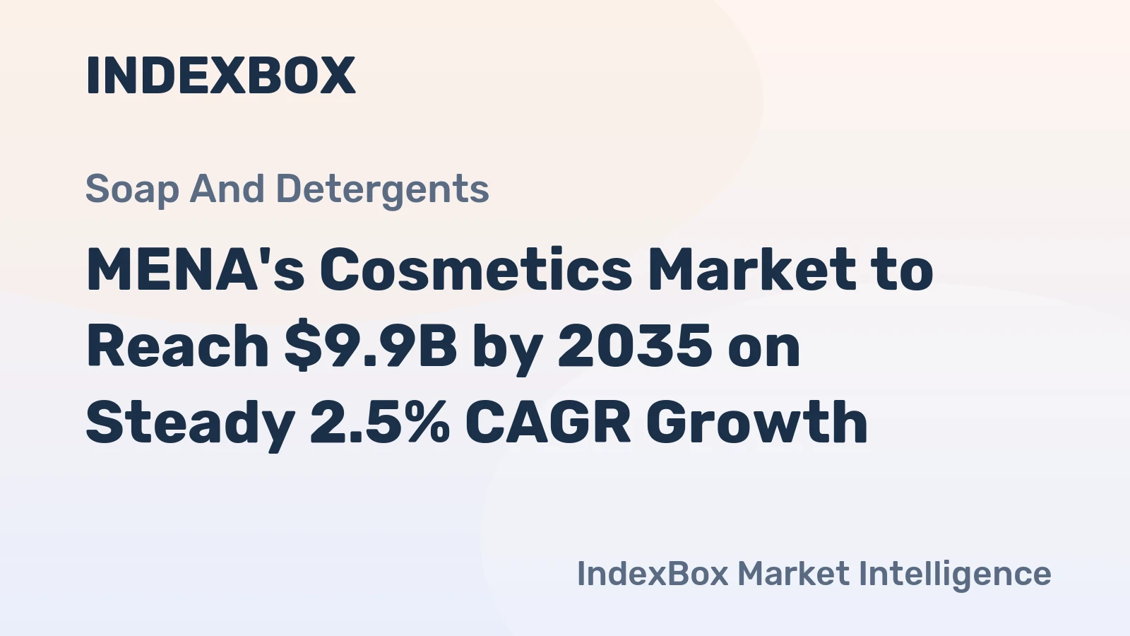 MENA's Cosmetics Market to Reach $9.9B by 2035 on Steady 2.5% CAGR Growth