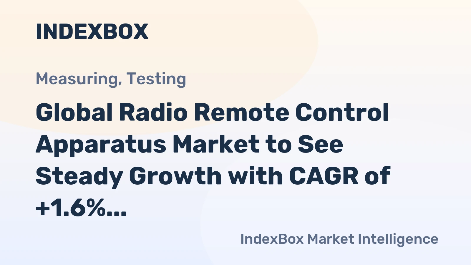 Global Radio Remote Control Apparatus Market to See Steady Growth with CAGR of +1.6% from 2024-2035, Reaching 568M Units in Volume