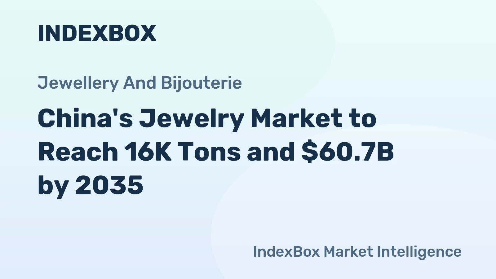 China's Jewelry Market to Reach 16K Tons and $60.7B by 2035