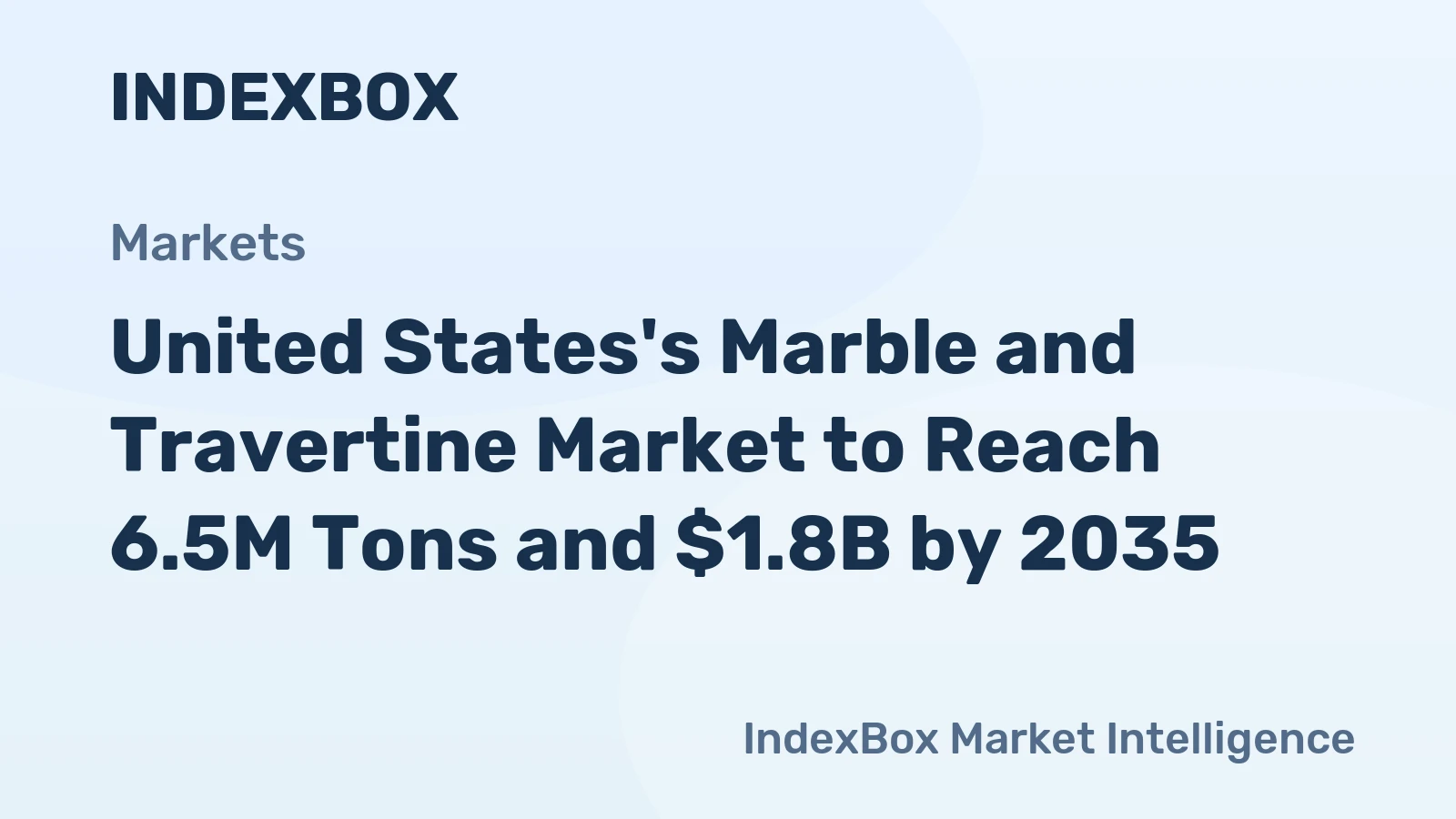 United States's Marble and Travertine Market to Reach 6.5M Tons and $1.8B by 2035