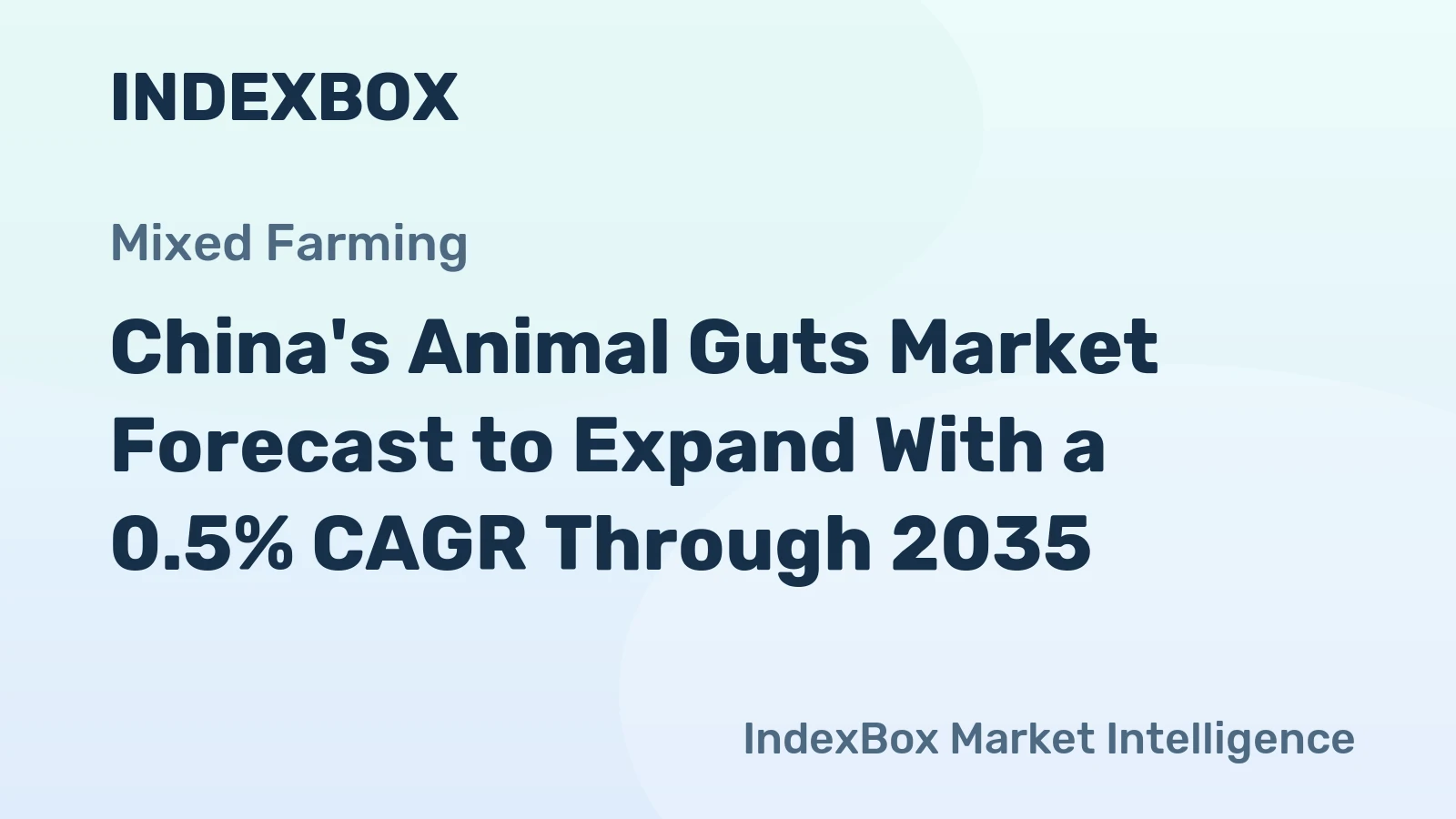 China's Animal Guts Market Forecast to Expand With a 0.5% CAGR Through 2035
