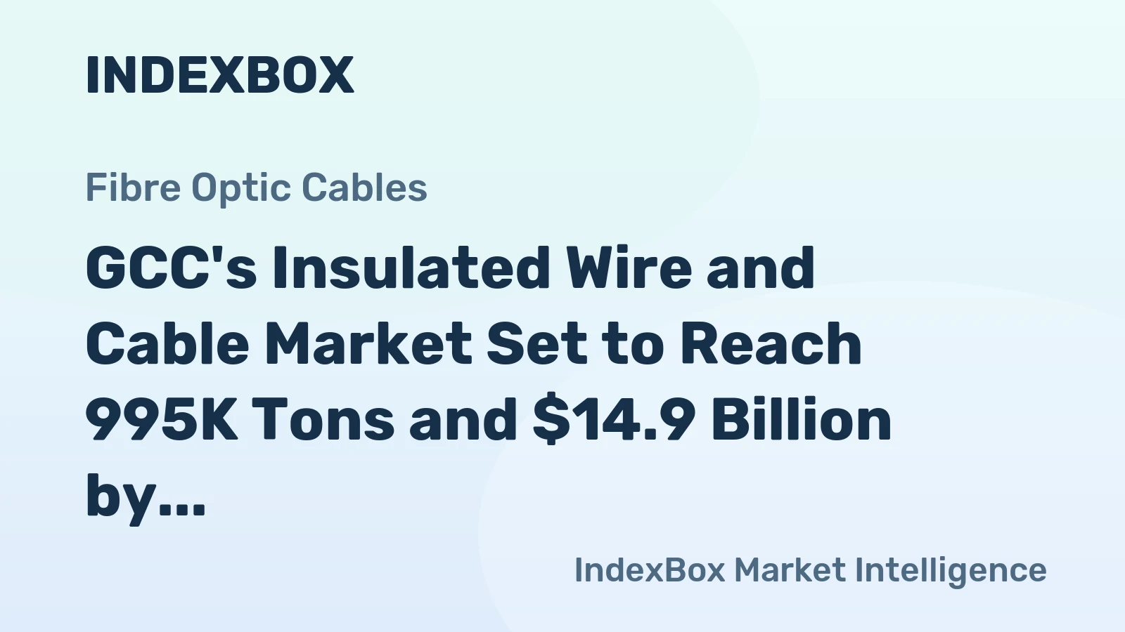 GCC's Insulated Wire and Cable Market Set to Reach 995K Tons and $14.9 Billion by 2035