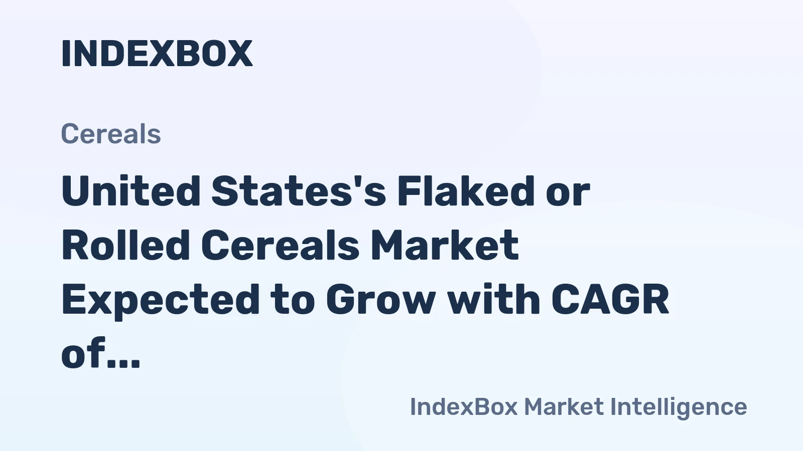 United States's Flaked or Rolled Cereals Market Expected to Grow with CAGR of +1.3% Over Next Decade