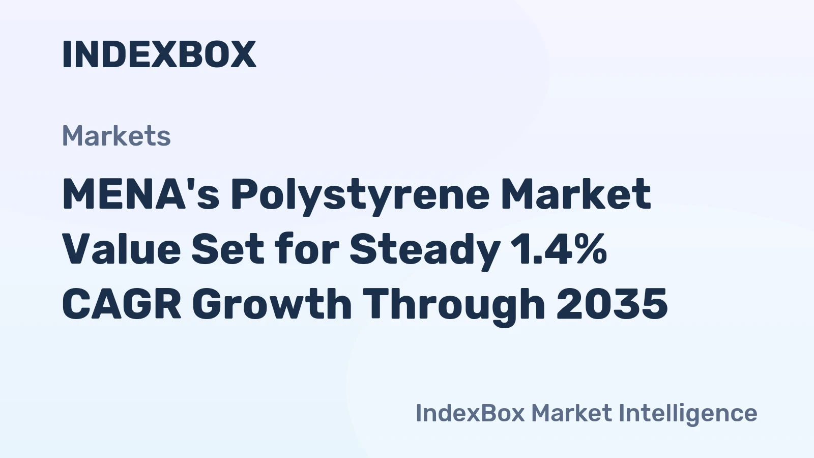 MENA's Polystyrene Market Value Set for Steady 1.4% CAGR Growth Through 2035