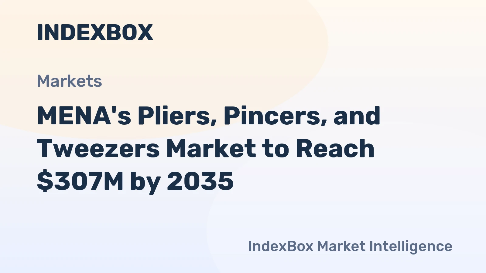 MENA's Pliers, Pincers, and Tweezers Market to Reach $307M by 2035