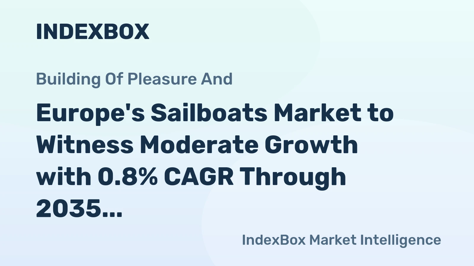 Europe's Sailboats Market to Witness Moderate Growth with 0.8% CAGR Through 2035