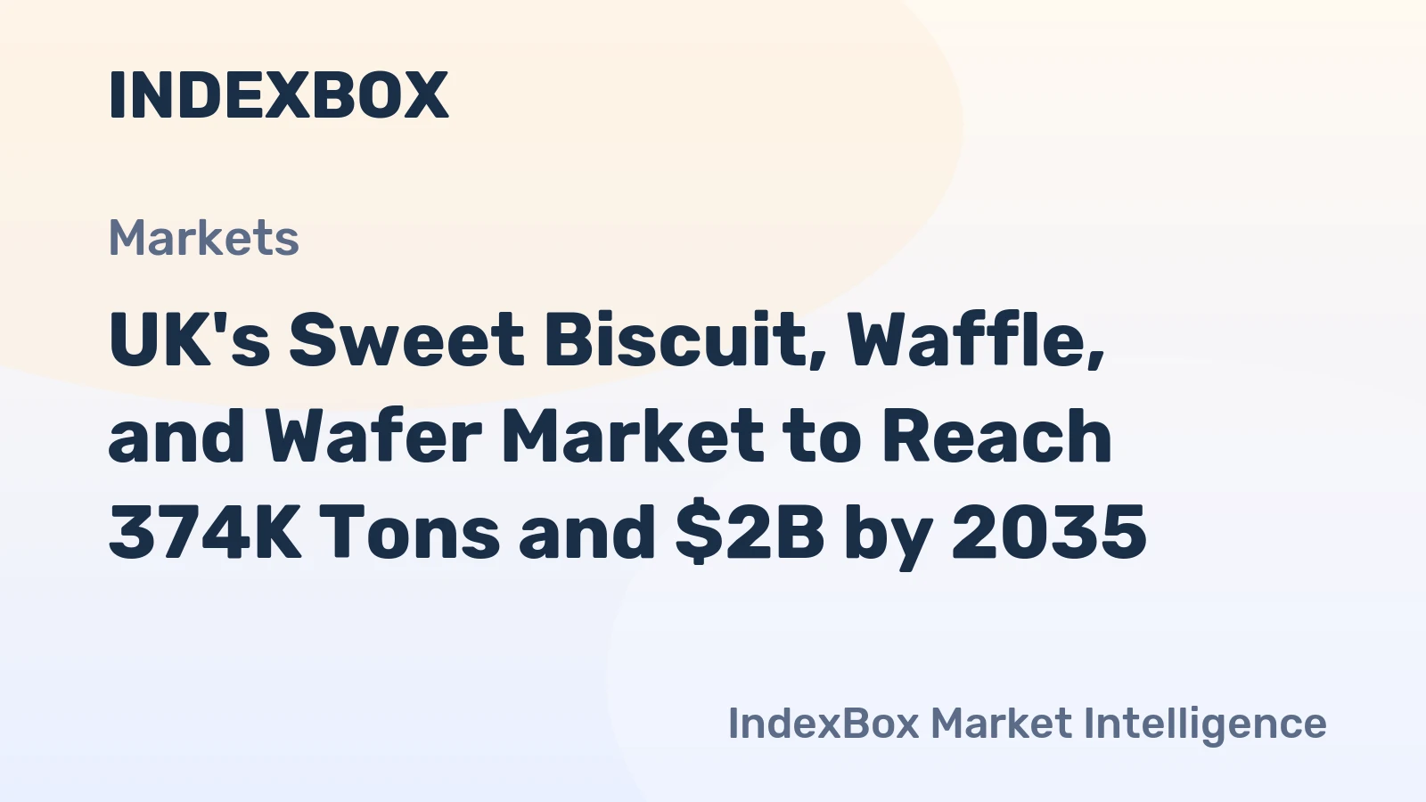 UK's Sweet Biscuit, Waffle, and Wafer Market to Reach 374K Tons and $2B by 2035