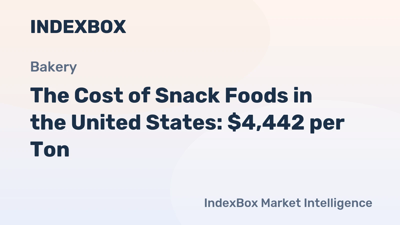 The Cost of Snack Foods in the United States: $4,442 per Ton