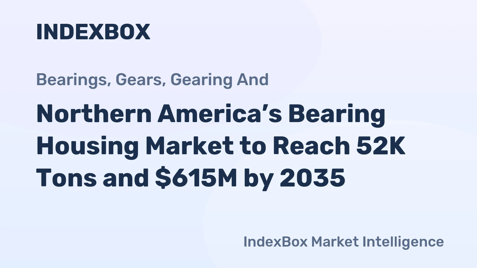 Northern America’s Bearing Housing Market to Reach 52K Tons and $615M by 2035
