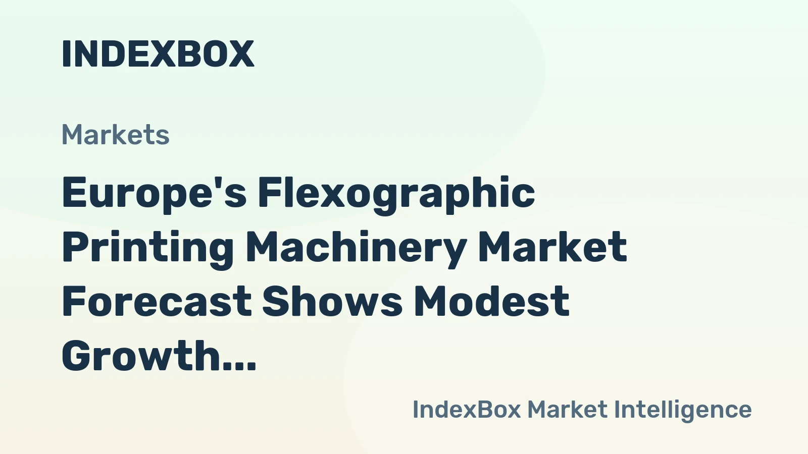 Europe's Flexographic Printing Machinery Market Forecast Shows Modest Growth with 04% Volume CAGR Through 2035