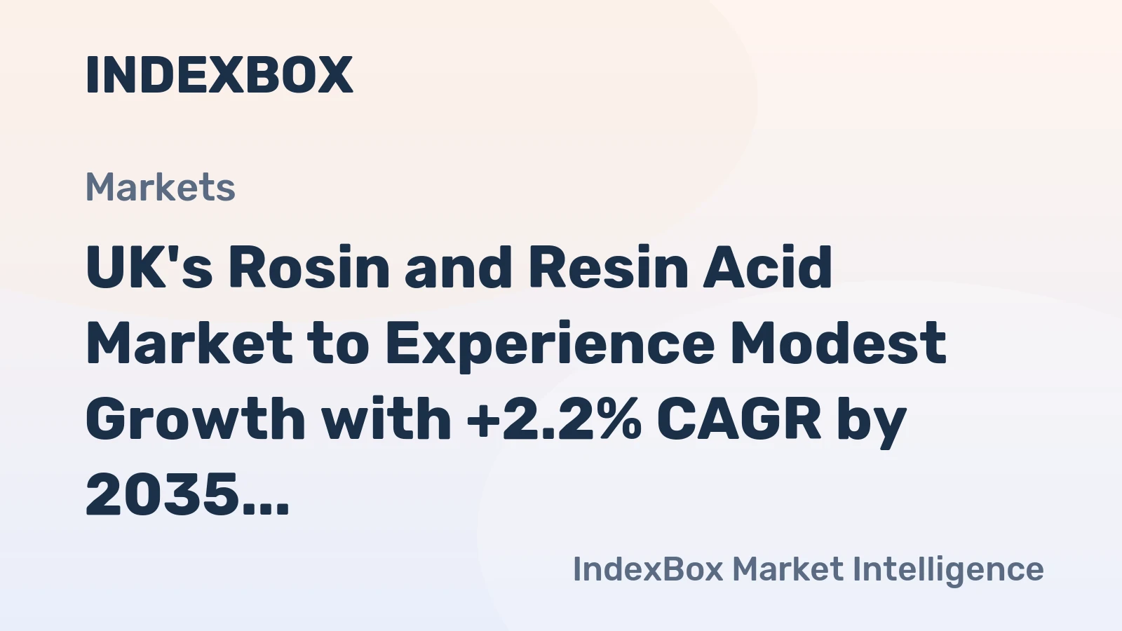 UK's Rosin and Resin Acid Market to Experience Modest Growth with +2.2% CAGR by 2035