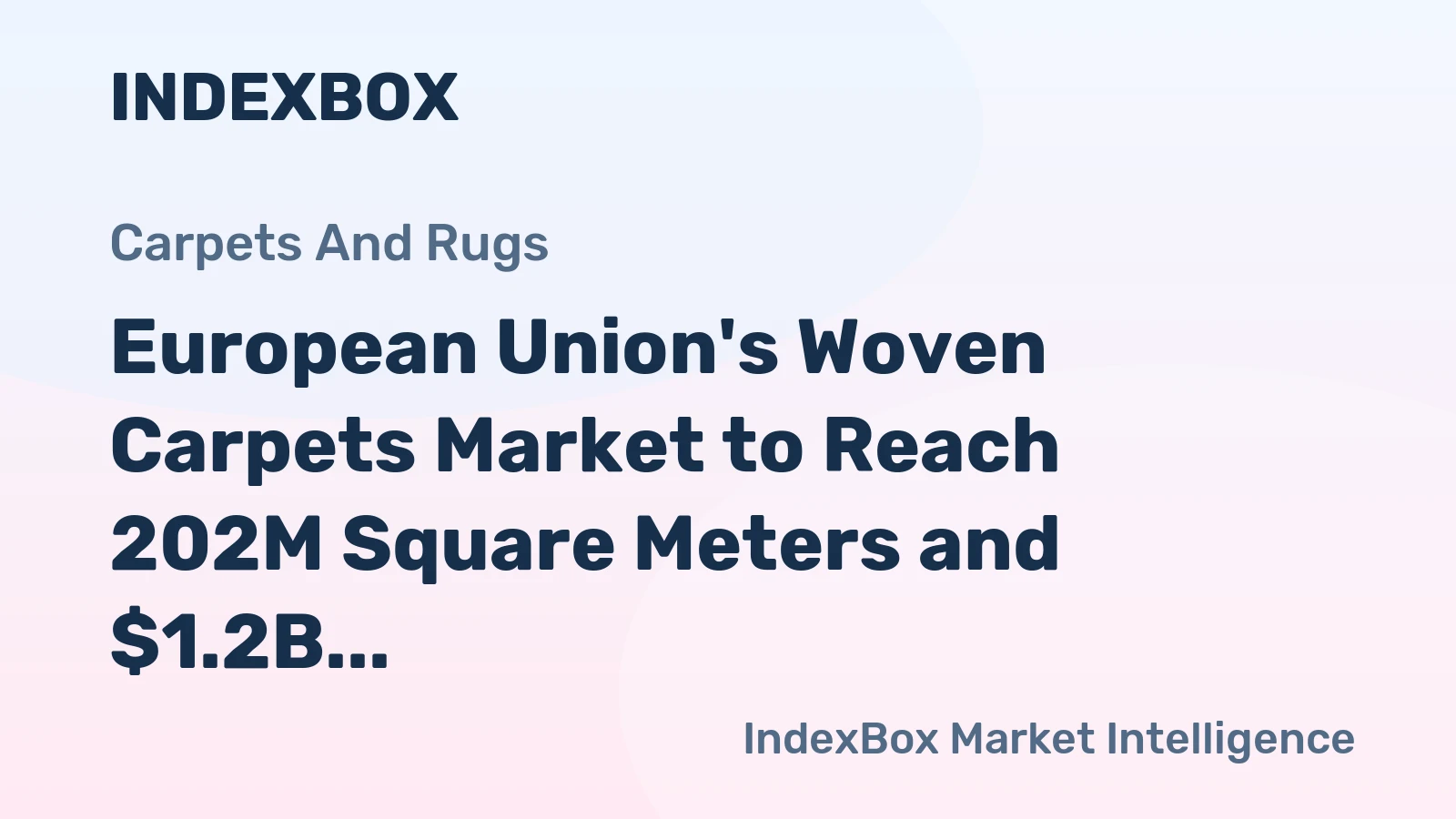 European Union's Woven Carpets Market to Reach 202M Square Meters and $1.2B by 2035
