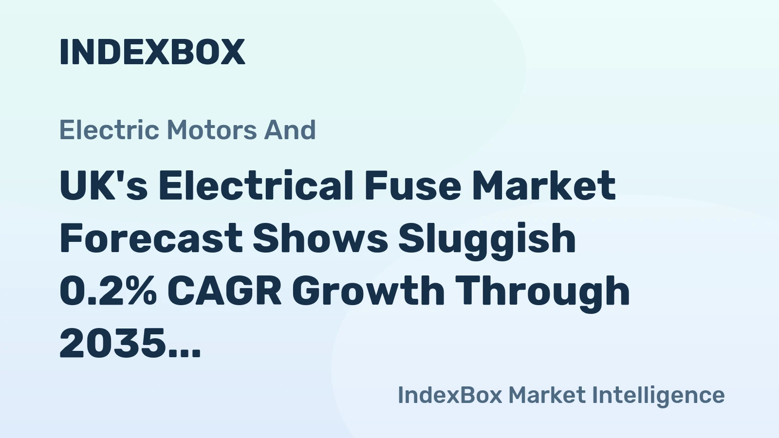 UK's Electrical Fuse Market Forecast Shows Sluggish 0.2% CAGR Growth Through 2035