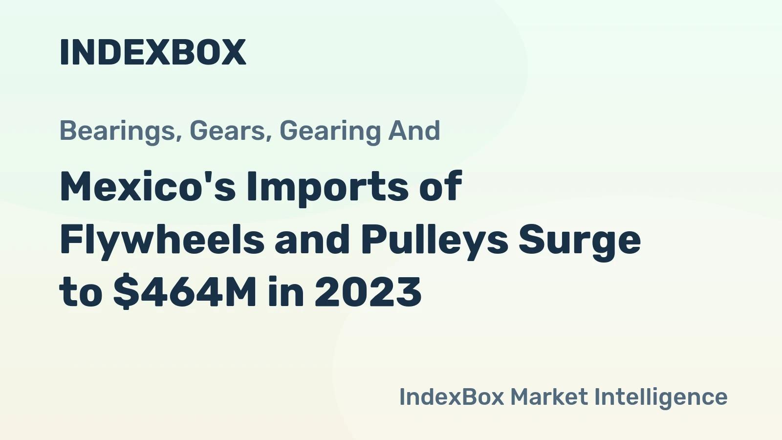 Mexico's Imports of Flywheels and Pulleys Surge to $464M in 2023