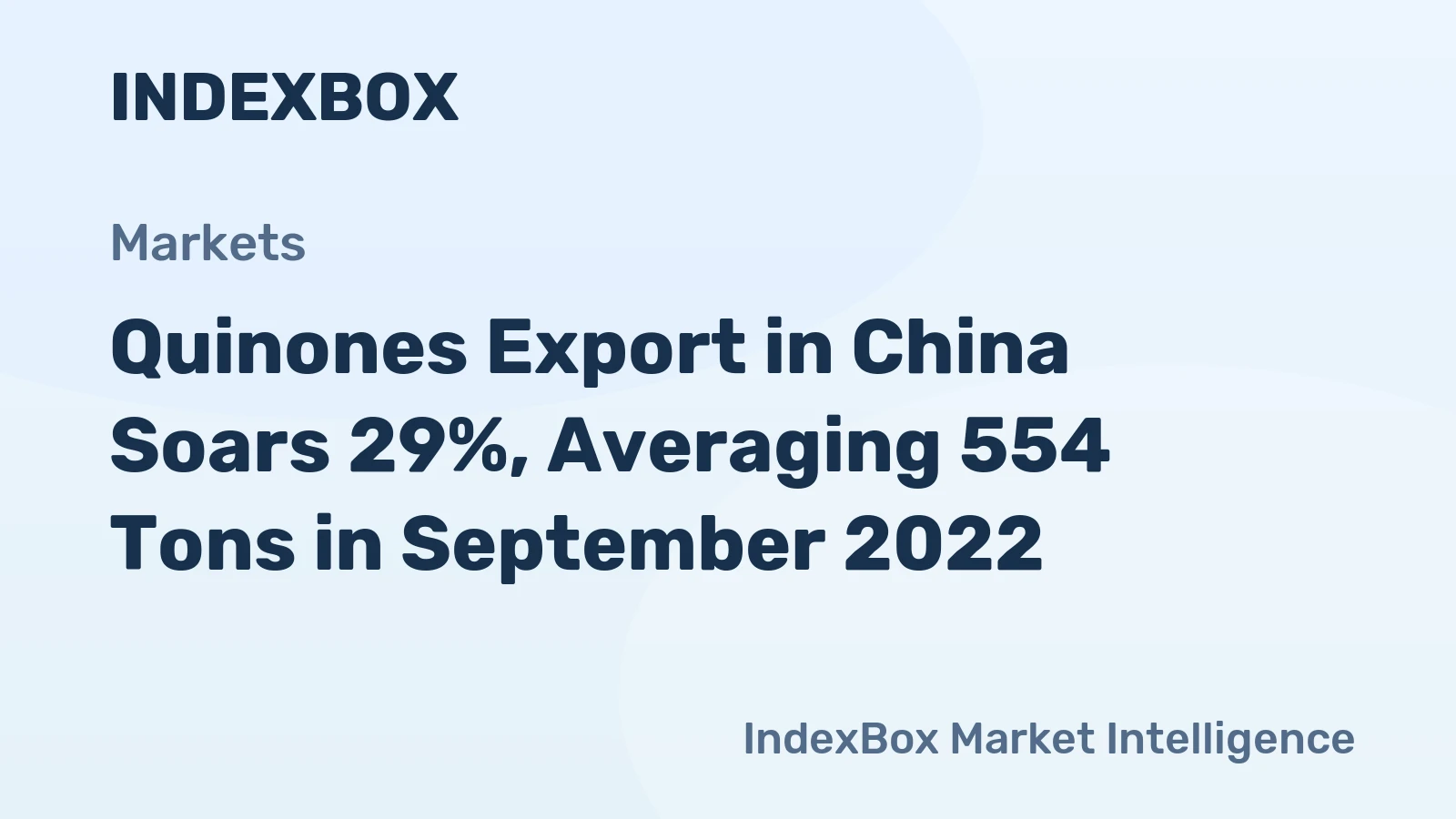 Quinones Export in China Soars 29%, Averaging 554 Tons in September 2022