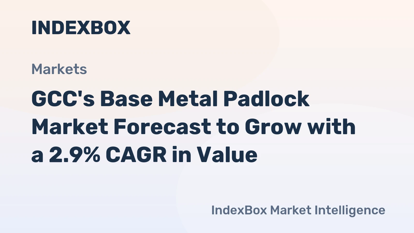 GCC's Base Metal Padlock Market Forecast to Grow with a 2.9% CAGR in Value