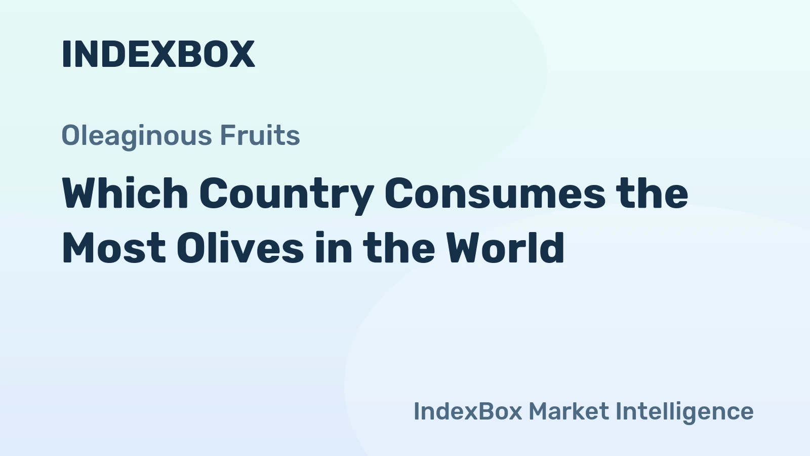 Which Country Consumes the Most Olives in the World?