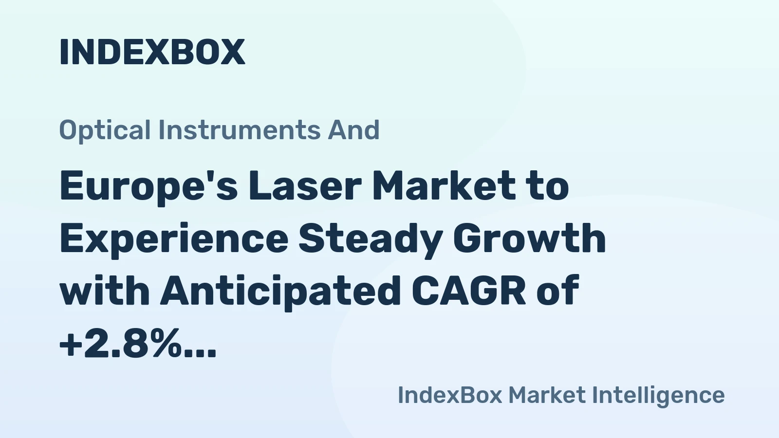 Europe's Laser Market to Experience Steady Growth with Anticipated CAGR of +2.8% by 2035