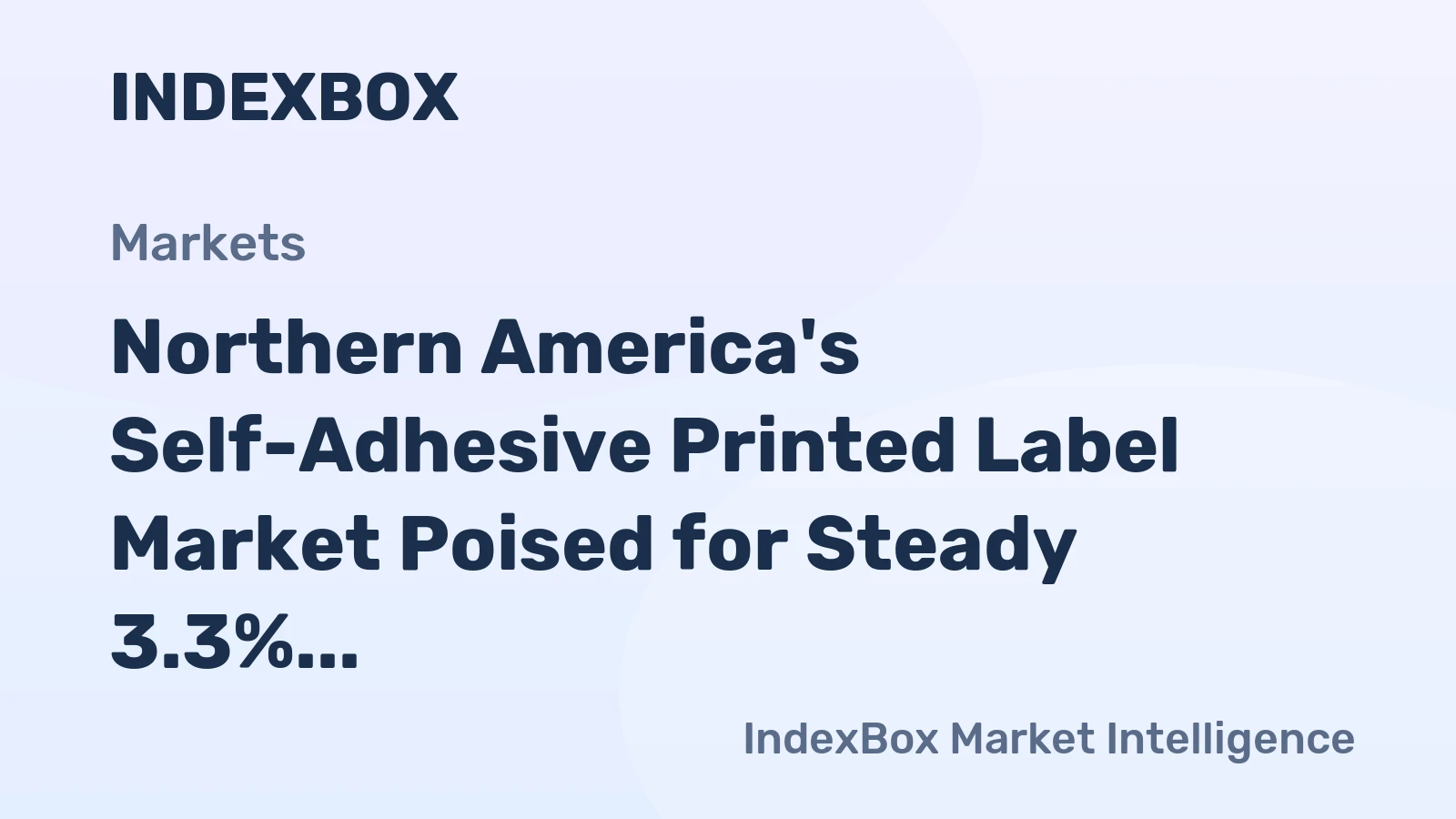 Northern America's Self-Adhesive Printed Label Market Poised for Steady 3.3% CAGR Growth in Volume