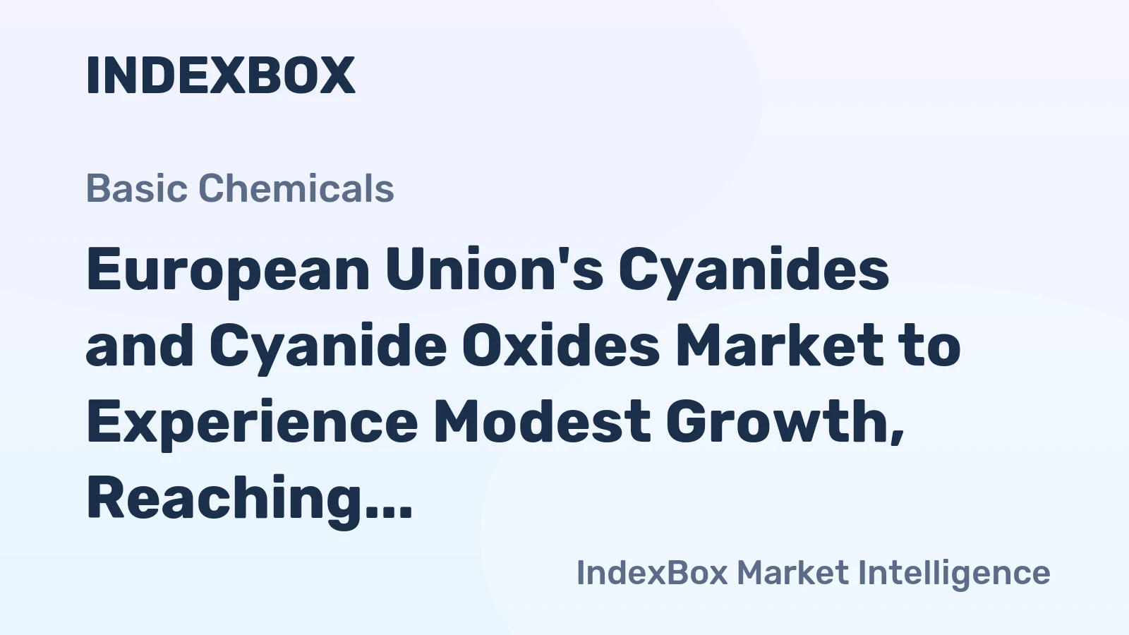 European Union's Cyanides and Cyanide Oxides Market to Experience Modest Growth, Reaching 81K Tons and $288M by 2035