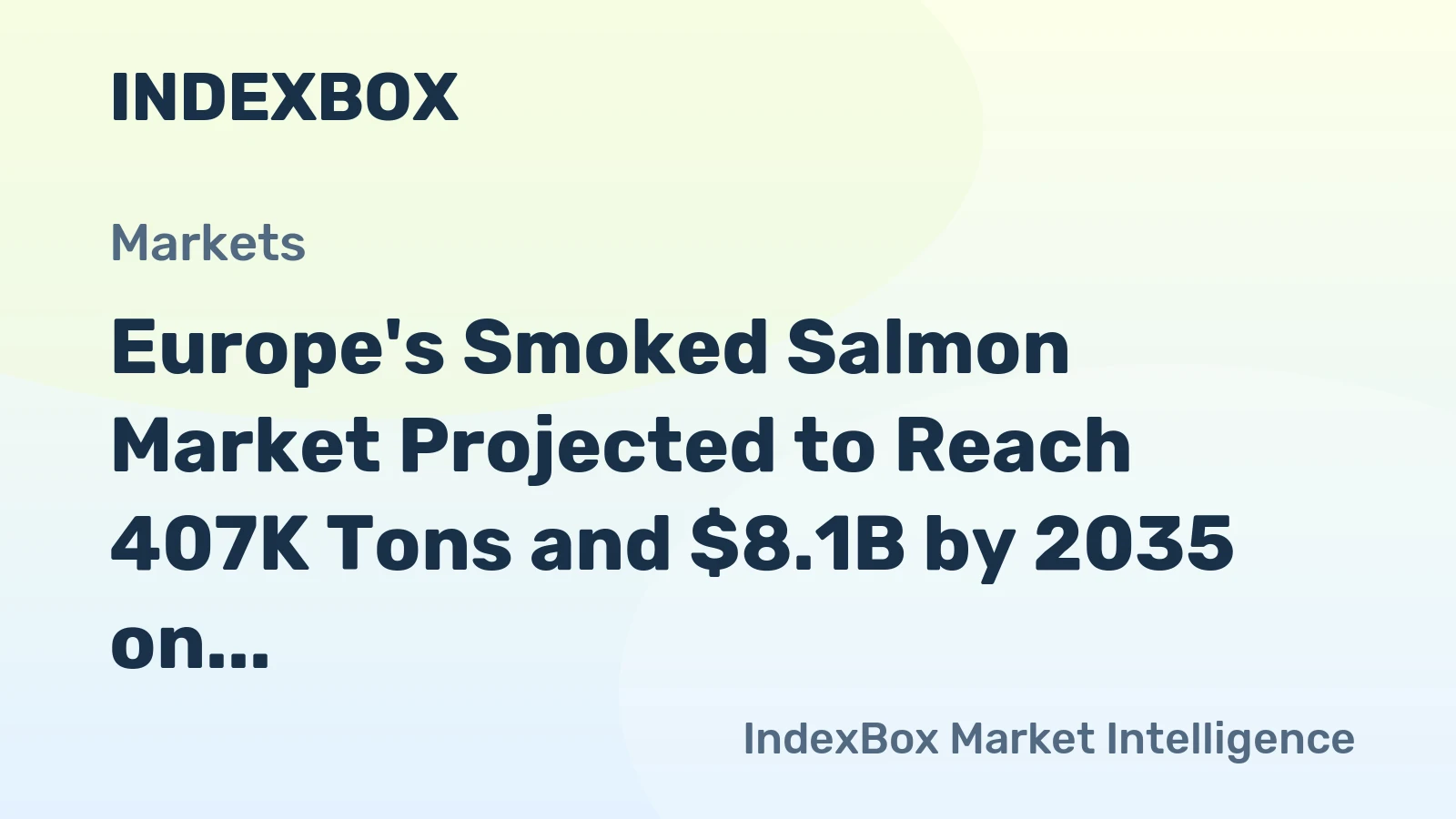 Europe's Smoked Salmon Market Projected to Reach 407K Tons and $8.1B by 2035 on Rising Demand